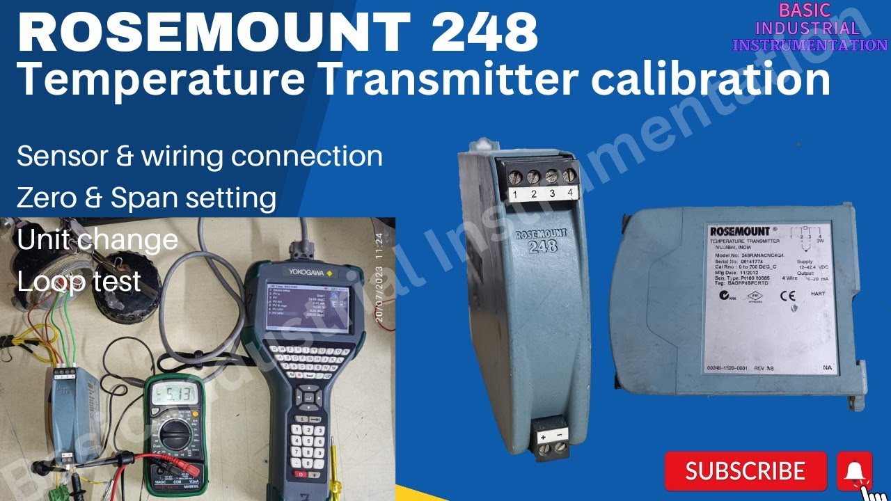 Rosemount 248 Temperature Transmitter Calibration Setup Transmitter