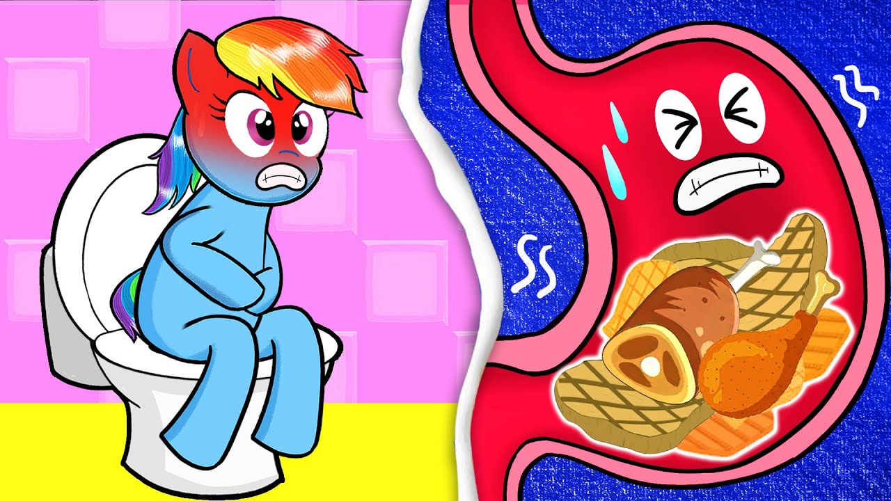 My Little Pony Rainbow Dash And Toilet Story Stop Motion Paper Youtube