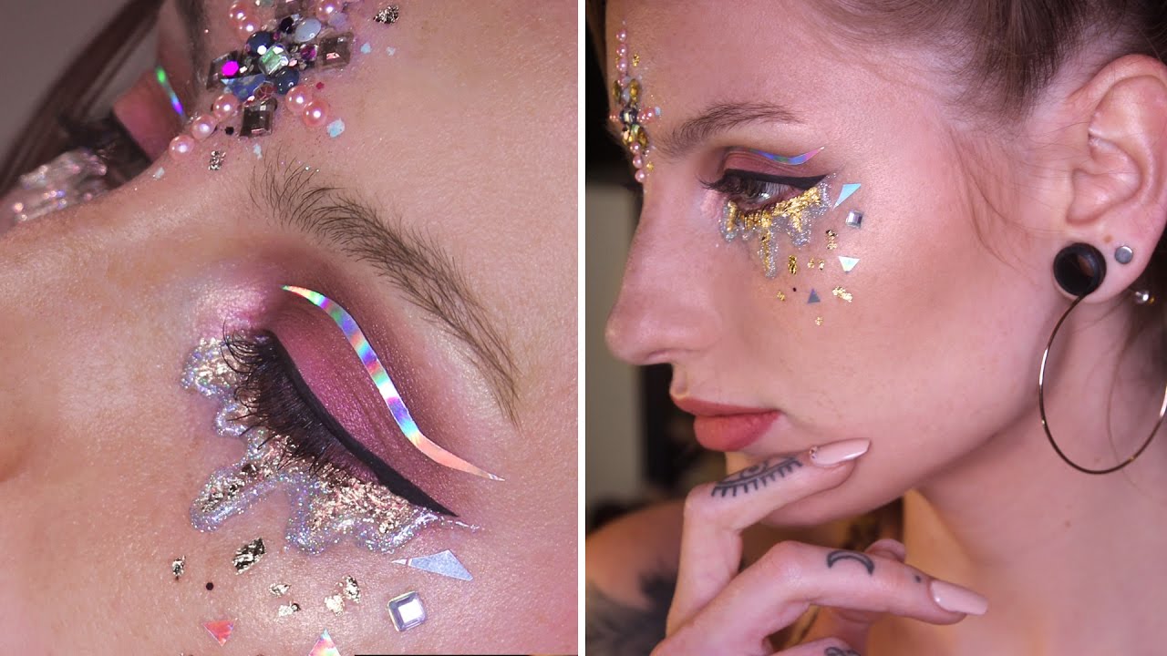 Glitter Makeup Tutorial Festival Saubhaya Makeup