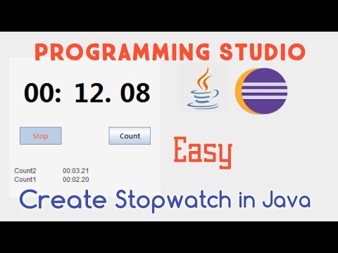 How To Create Stopwatch In Java With Eclipse Youtube