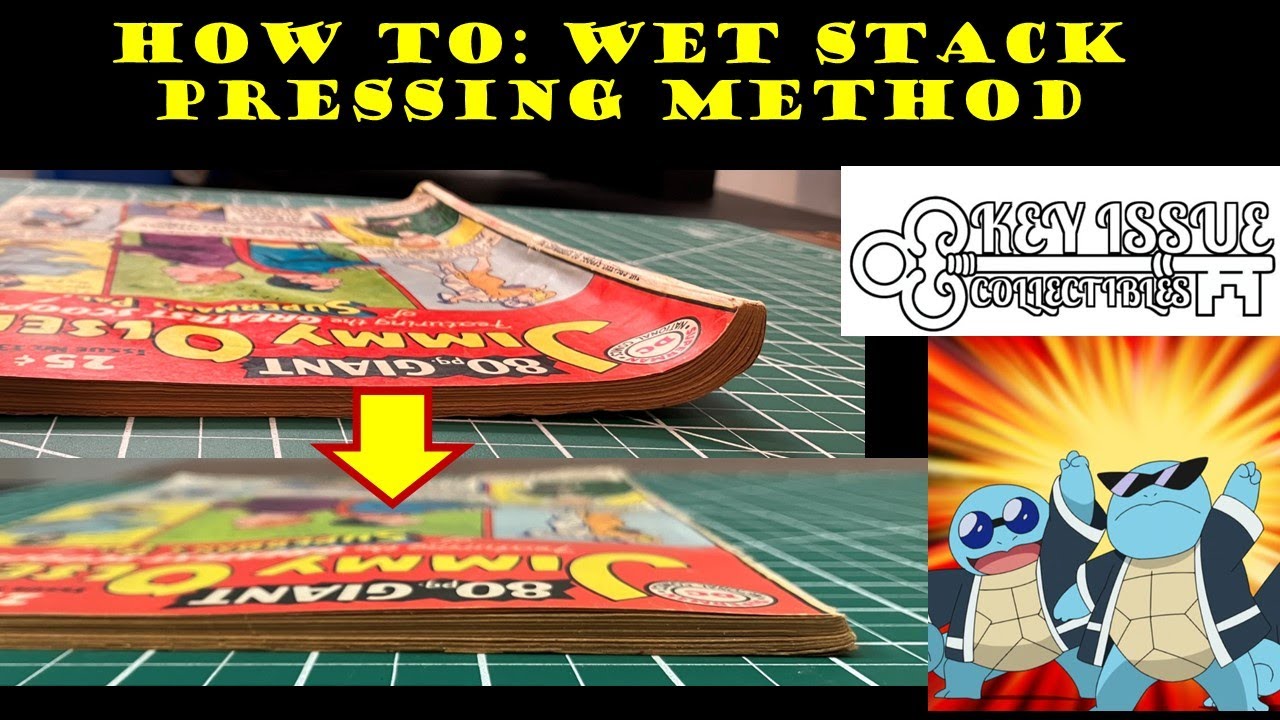 Wet Stack Method How To Press A Fully Warped 80 Page Giant Comic