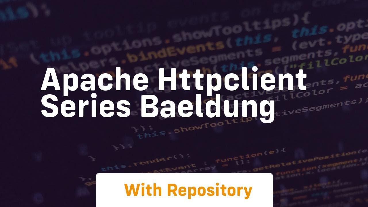 Apache Httpclient Series Baeldung Youtube