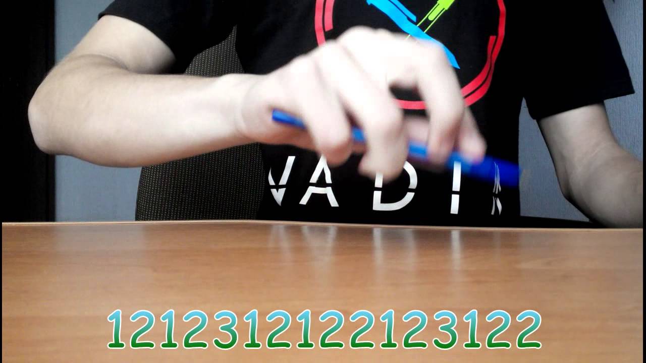 Pen Tapping Tutorial битбокс ручкой обучалка 2 Medium Beat Youtube