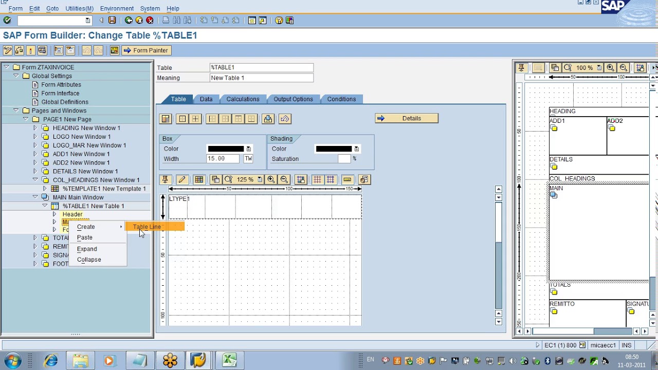 Sap Abap Smartforms Smart Forms Class 4 Youtube