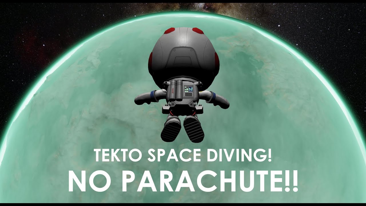 Ksp Skydiving From Orbit Around Tekto Outer Planets Mod Youtube