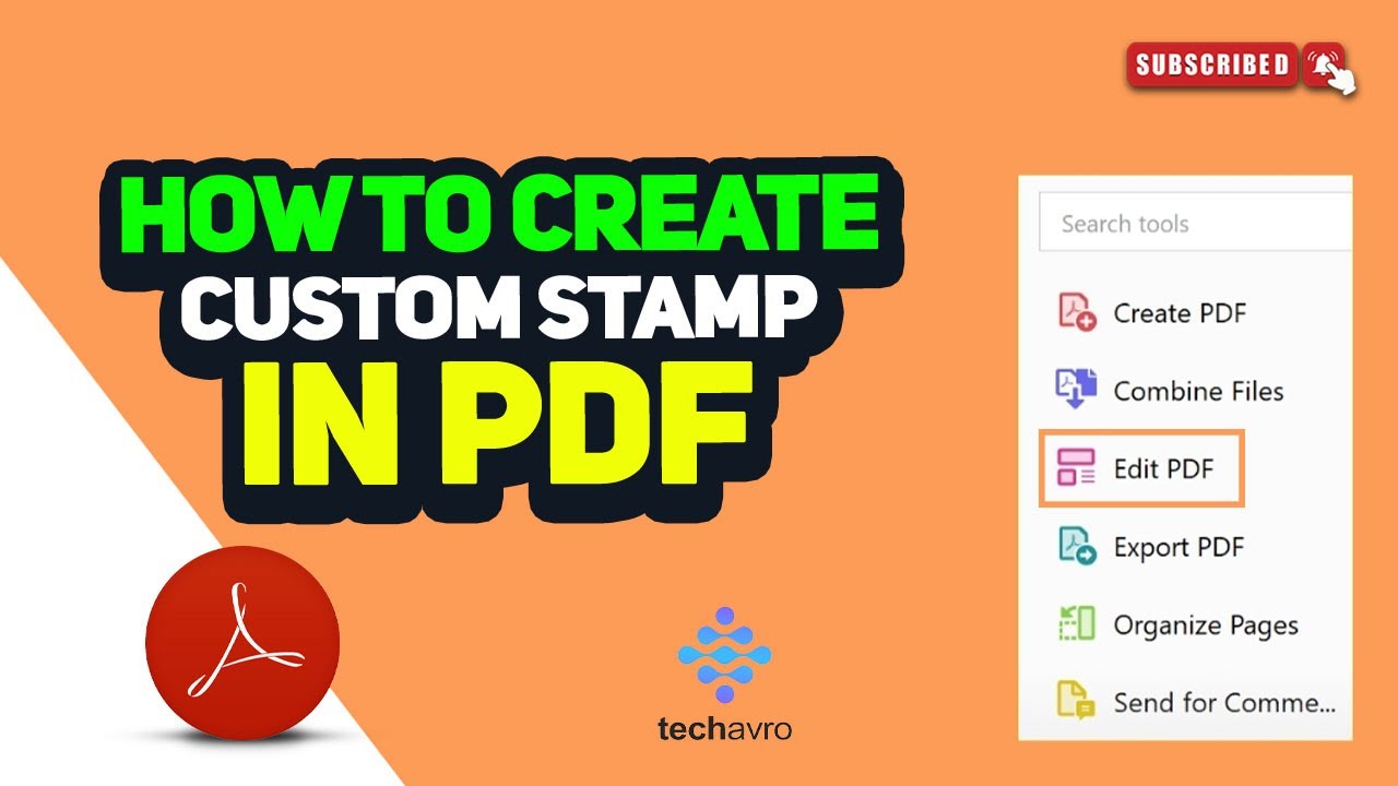 How To Create A Custom Stamp In Pdf 2025 Youtube
