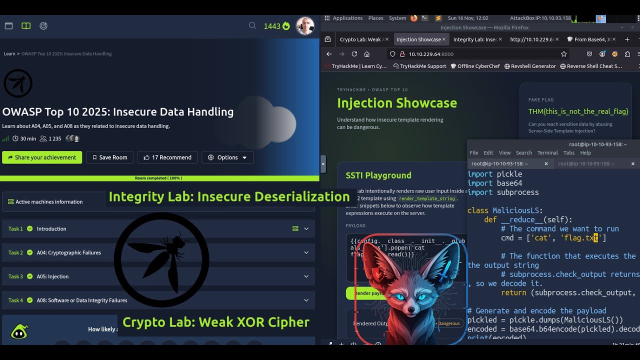 Tryhackme Owasp Top 10 2025 Insecure Data Handling Full Walkthrough