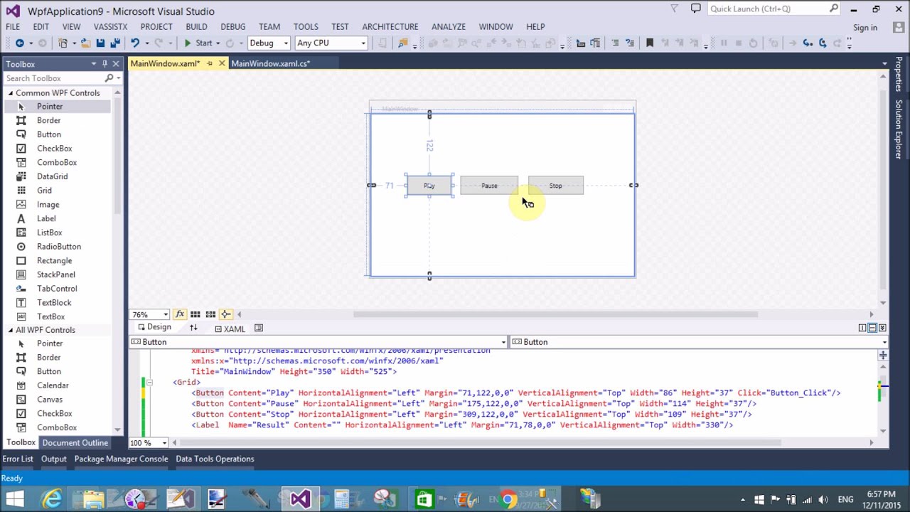 Controlling Media Player In Wpf Part 2 Youtube