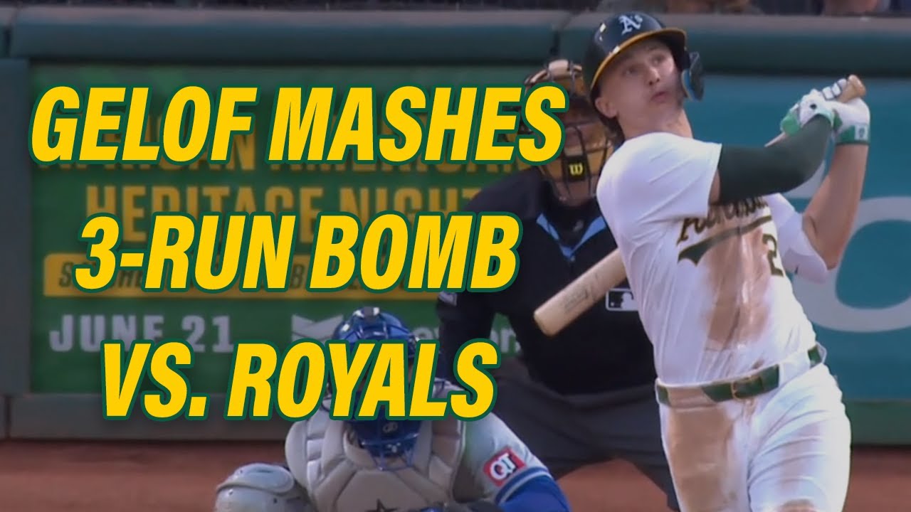 Zack Gelof Mashes 3 Run Bomb Vs Royals 6 18 24 Oakland A S