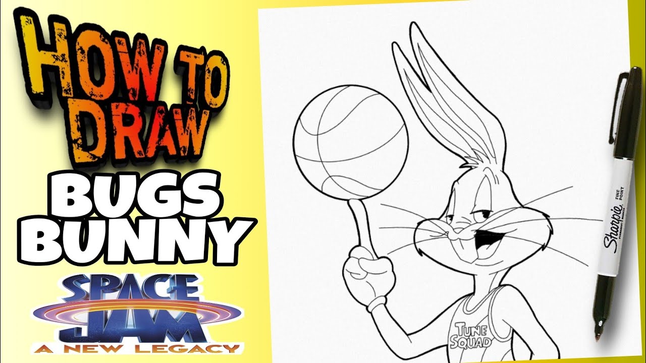 How To Draw Bugs Bunny Space Jam