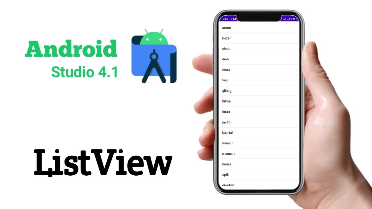 Tutorial Listview In Android Studio 4 1 Youtube