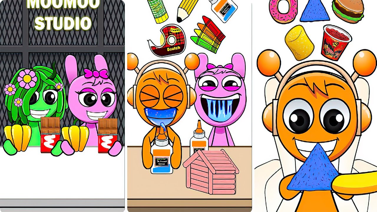 Incredibox Sprunki Challenge Emoticon Mukbang Cartoon Animation Youtube