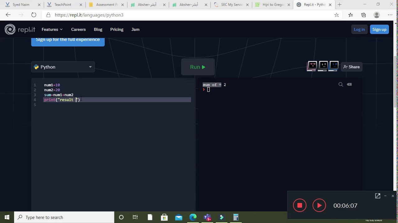 Python Variables Second Class Youtube