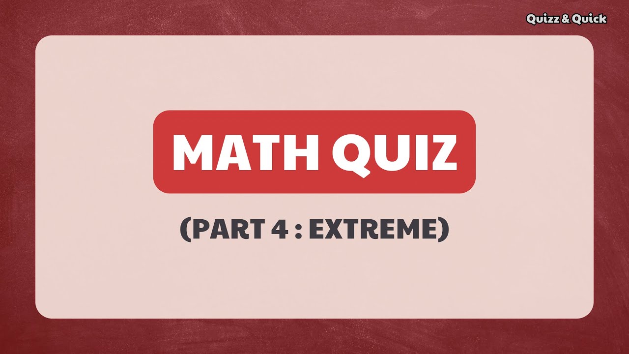Quick Calculation Extreme Youtube