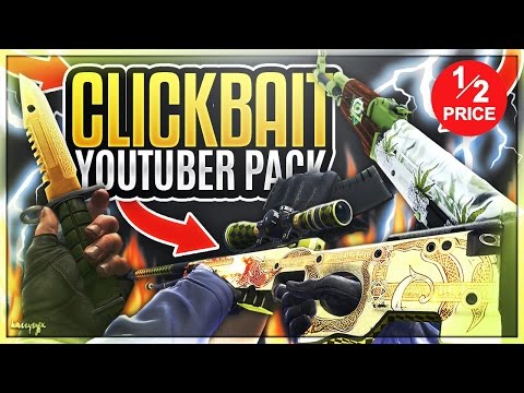 Cs Go Clickbait Thumbnail Template Pack Csgo Youtuber Thumbnails