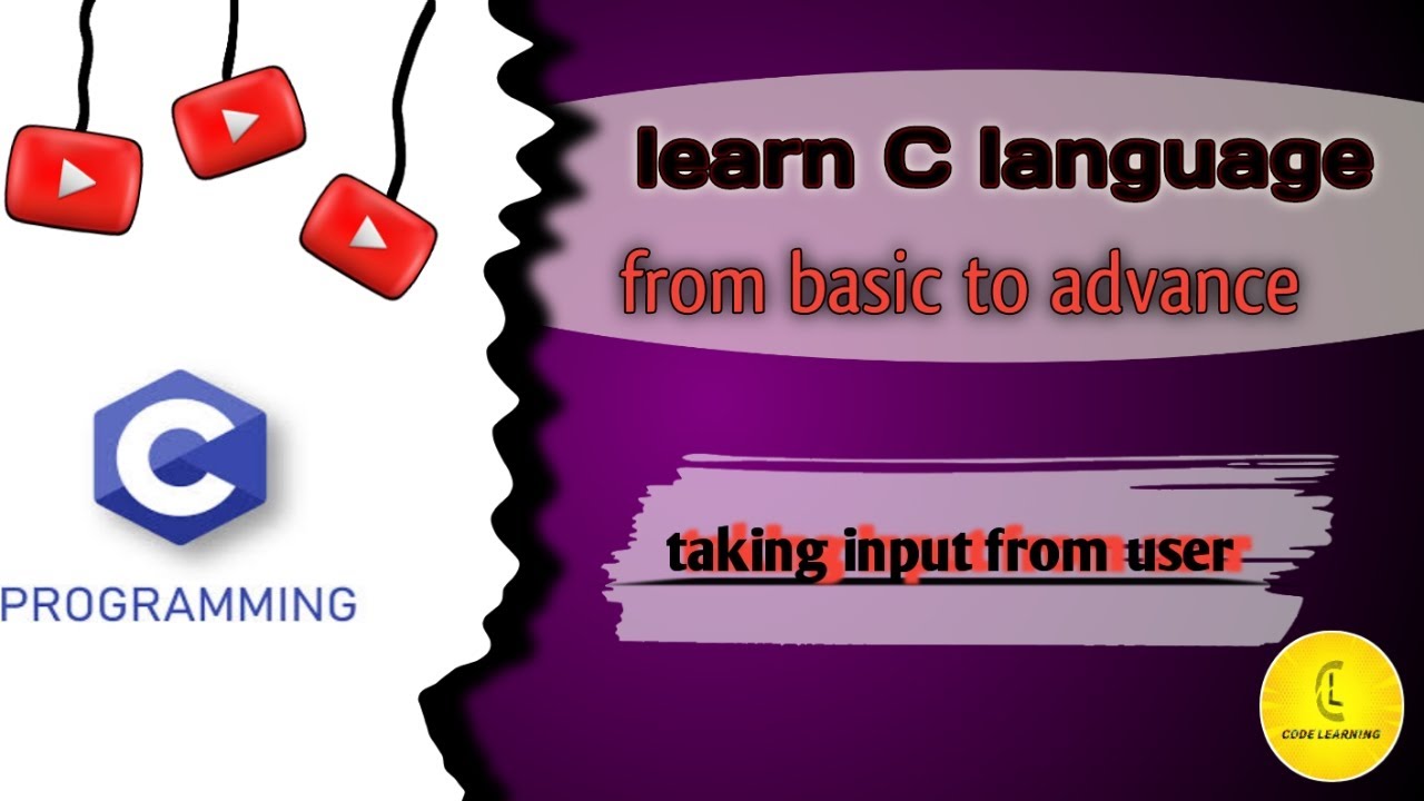 Taking Input From User Youtube