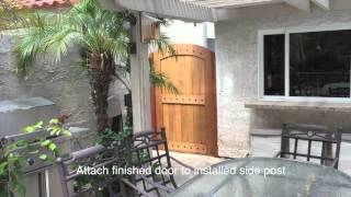 Building A Cedar Wood Gate Woodworking Challenge