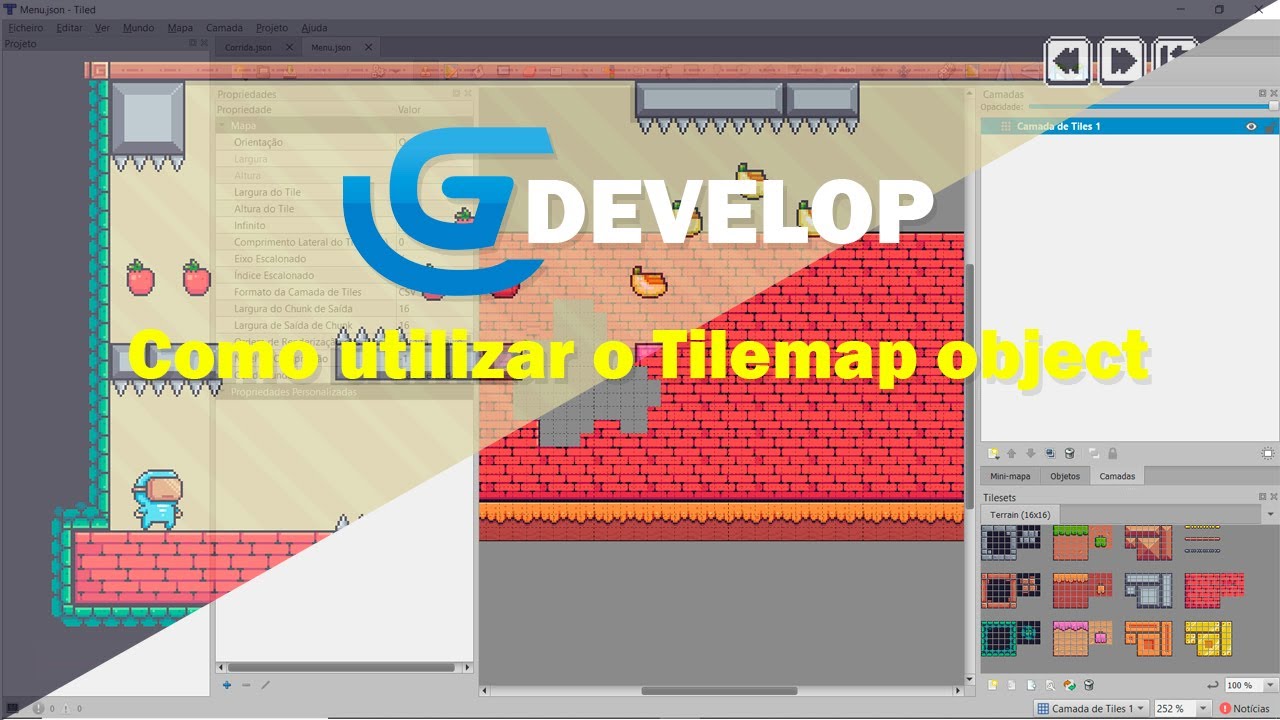 Gdevelop Como Utilizar O Objeto Tilemap Na Gdevelop Youtube