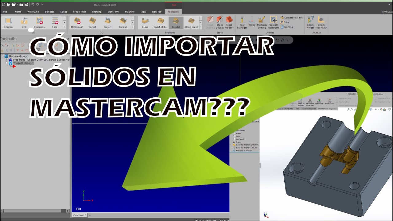 Mastercam Importar Solidos Solids Import Youtube