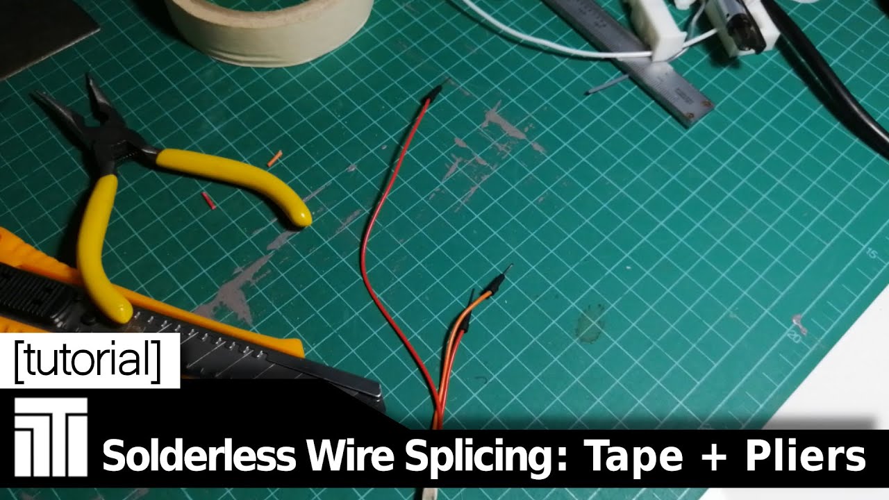 Solderless Wire Splicing Tutorial Splicing Wires With Just Pliers