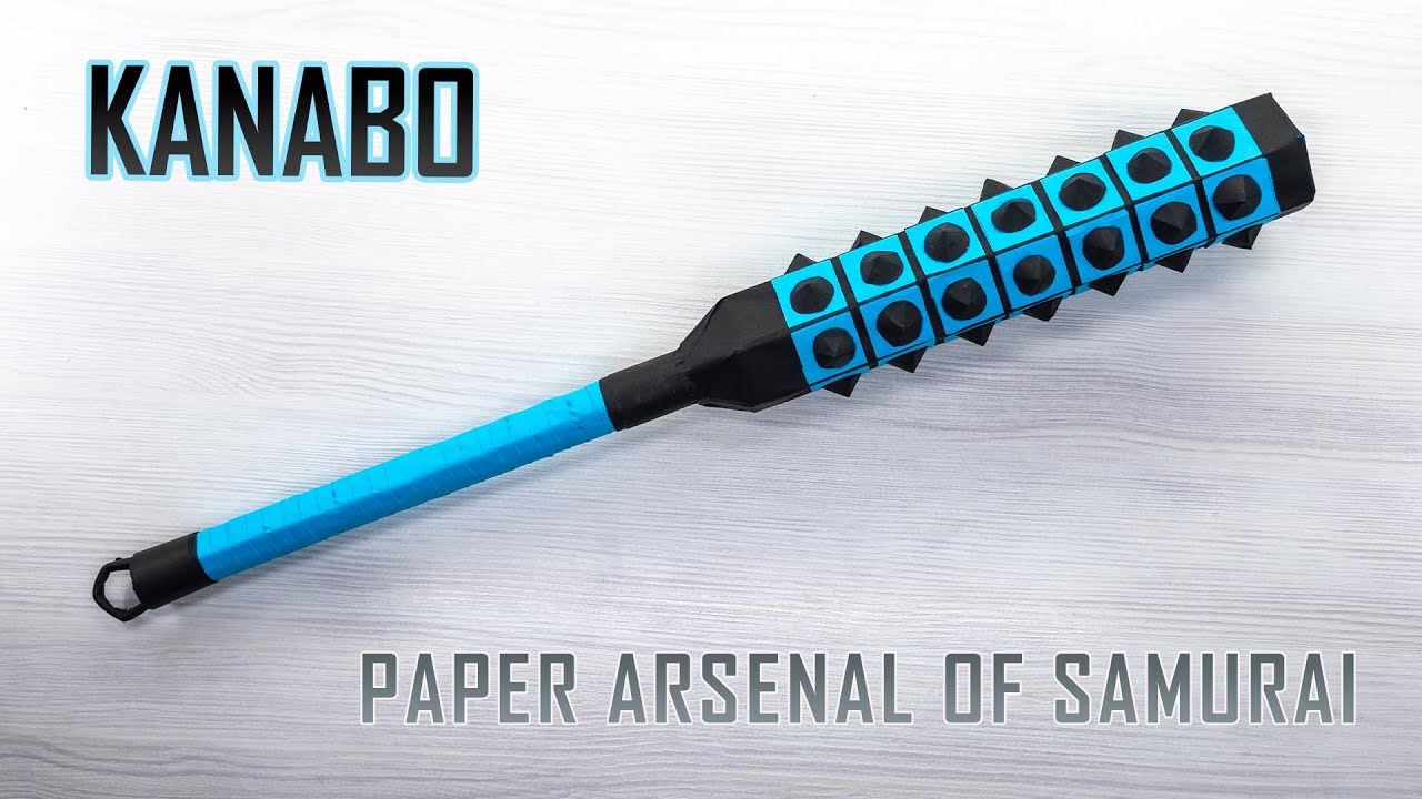 Paper Kanabo Diy Create A Legendary Samurai Weapon From Paper Youtube
