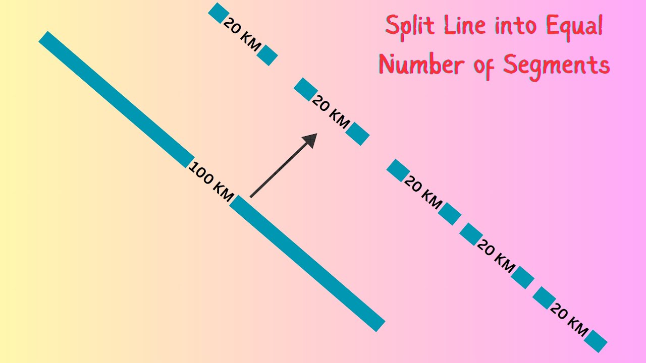 How To Split A Line Into Equal Number Of Segments Using Arcgis