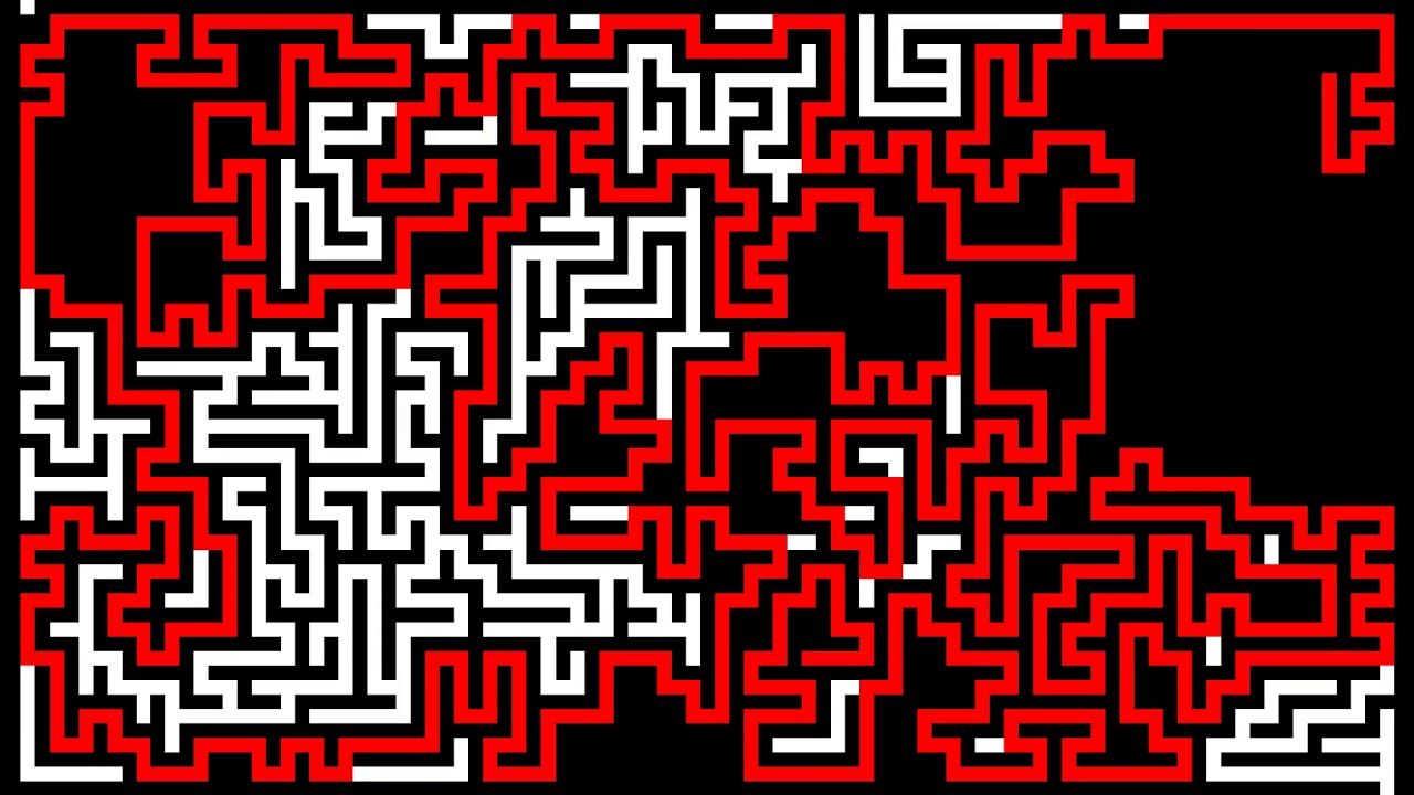 Maze Generation With Recursive Backtracking Algorithm Youtube