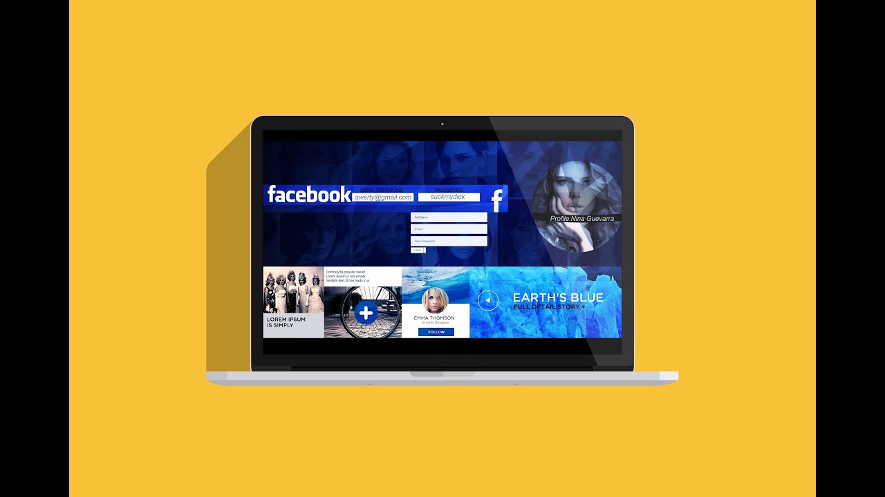 Facebook Redesign Concept By Signy Youtube