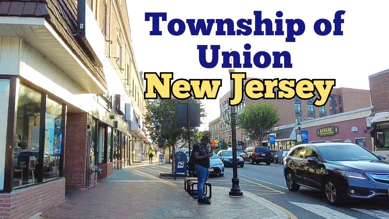 Walk Tour In The Township Of Union New Jersey Usa Area Around The