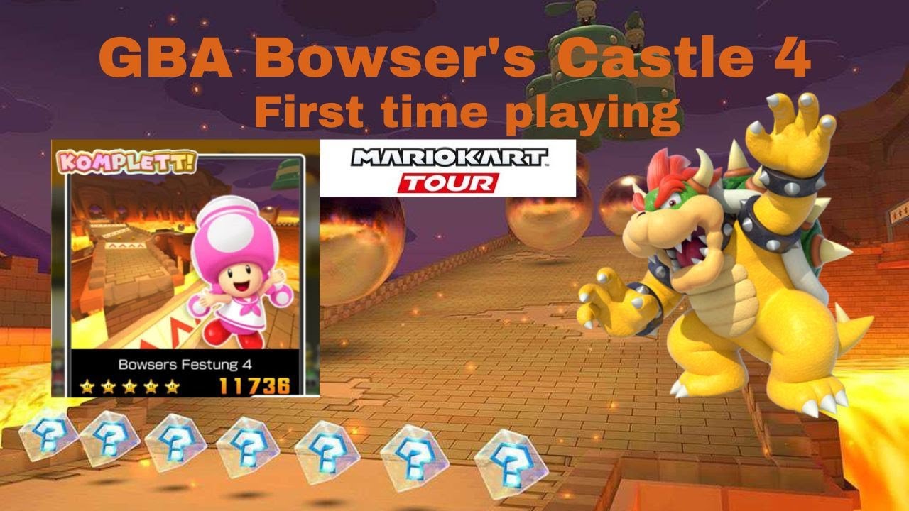Gba Bowser S Castle 4 Mario Kart Tour Gameplay Youtube
