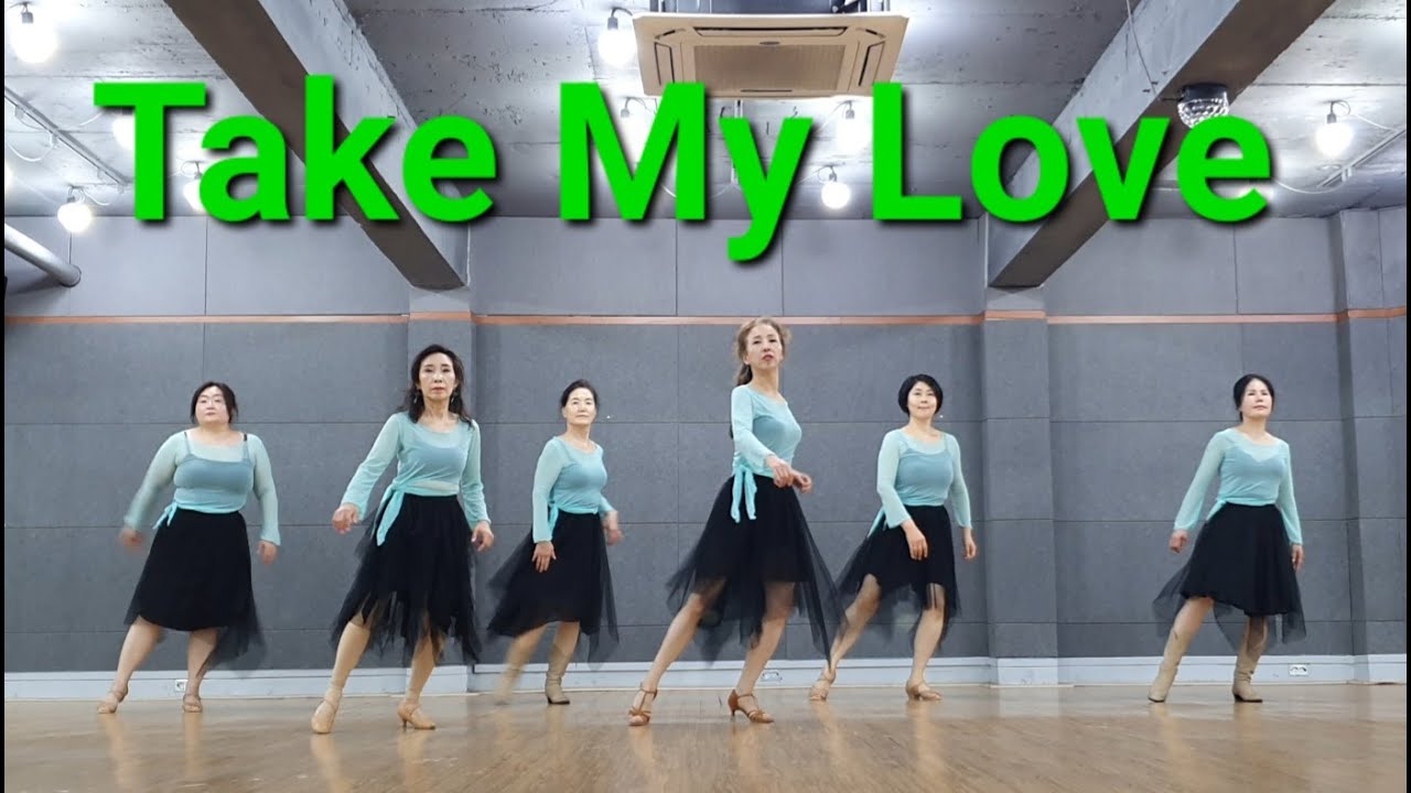 Take My Love Line Dance Advanced Rolling 8 Demo Youtube