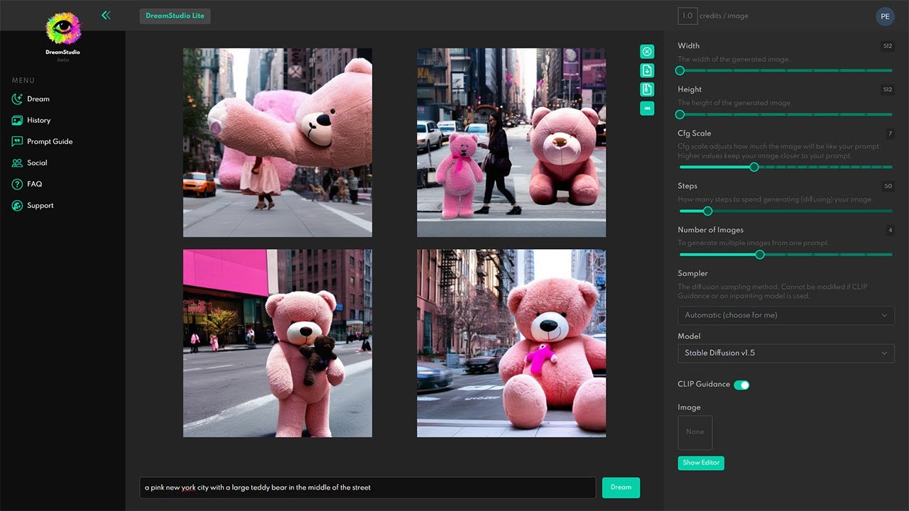 New Ai Product Demo Dreamstudio Youtube