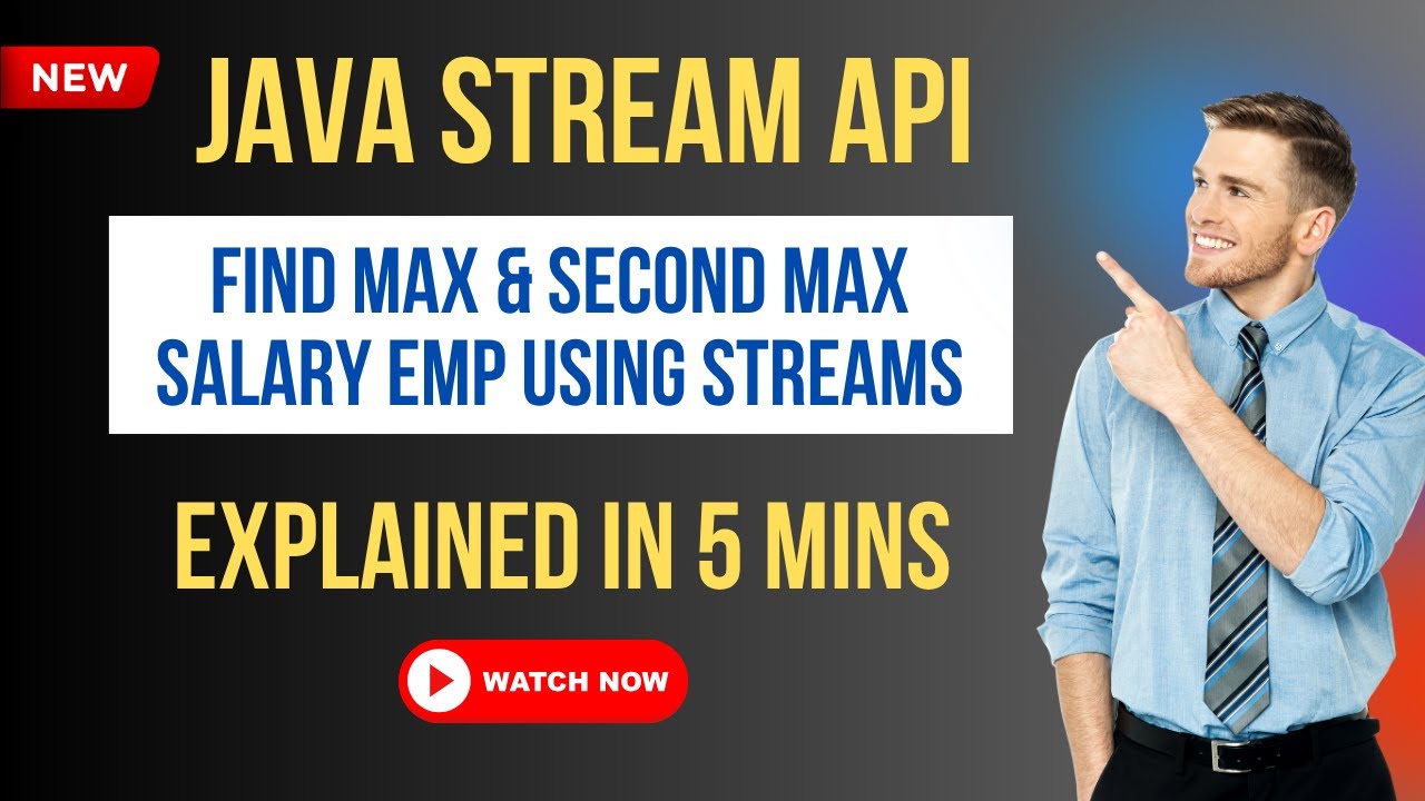 Find Max Second Max Salary Employee Using Java Stream Api Java 8