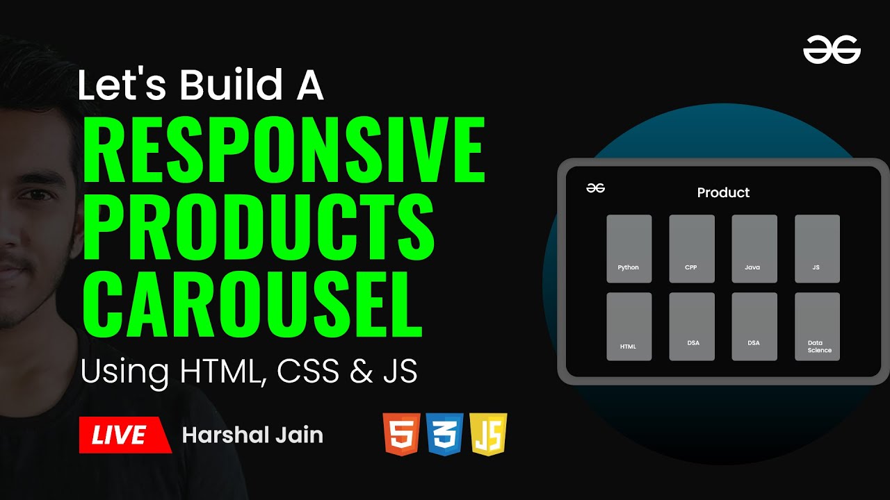 Build A Responsive Products Carousel Using Html Css And Js Frontend