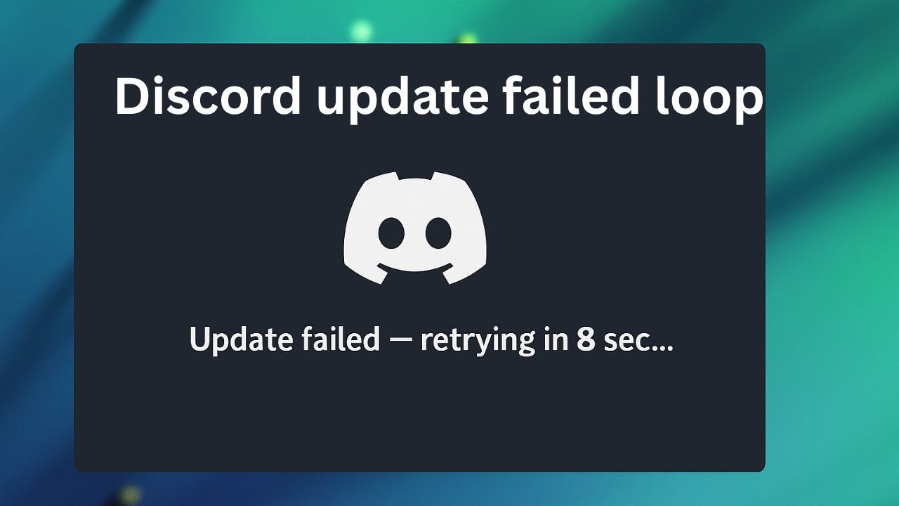 How To Fix Discord Update Failed Loop Youtube