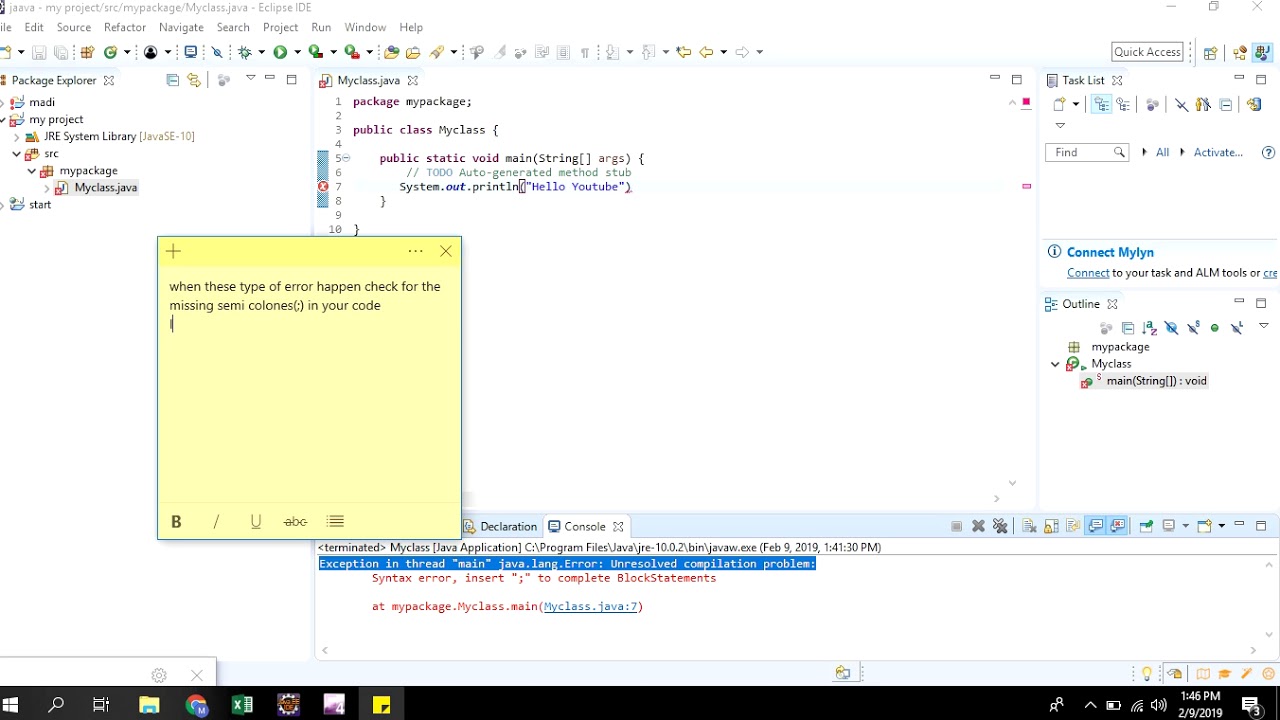 How To Slove Unresolved Compilation Problem Error In Java Youtube