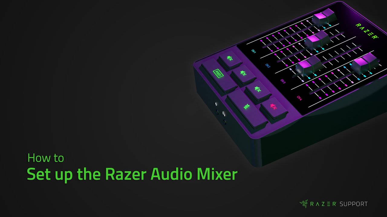 How To Set Up Razer Audio Mixer Youtube