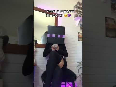 Minecraft Attractive Enderman Cosplay From Egirl Shorts Tiktok Egirl