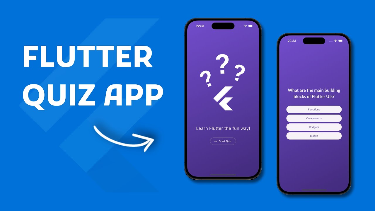 Flutter Quiz App Tutorial For Beginners Youtube