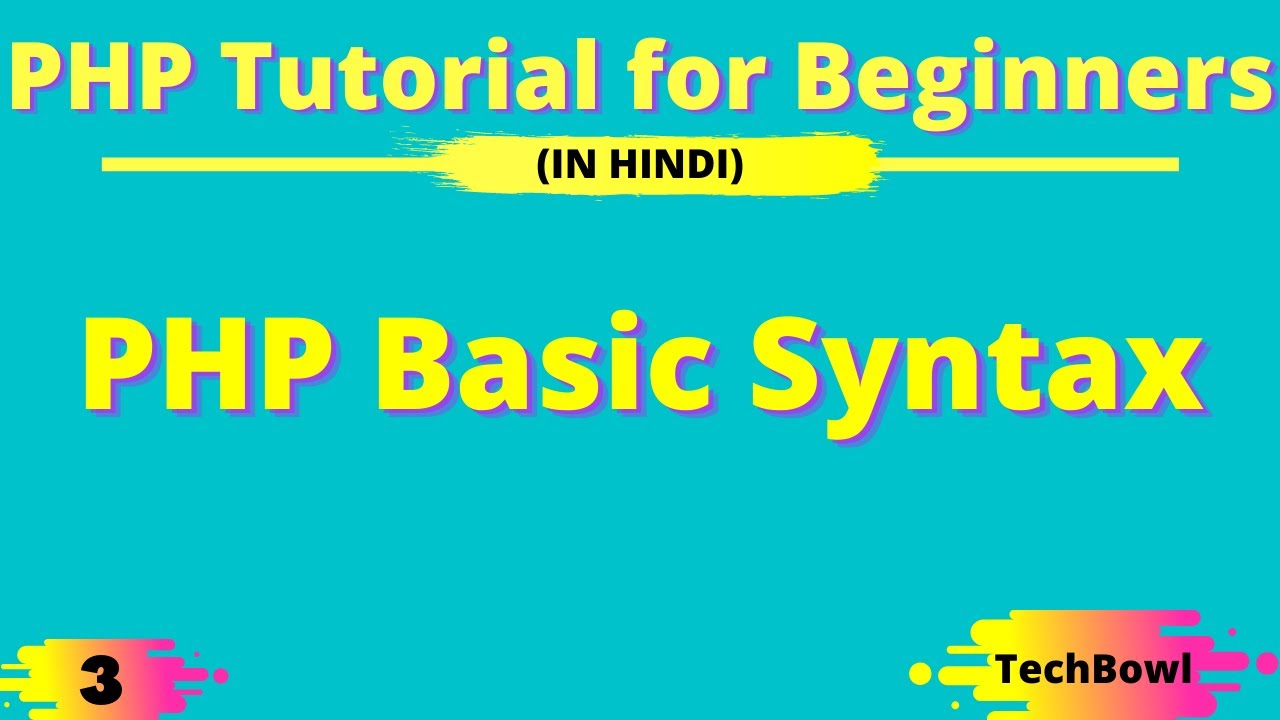 Php Basic Syntax And Rules Php Tutorial For Beginners In Hindi Youtube
