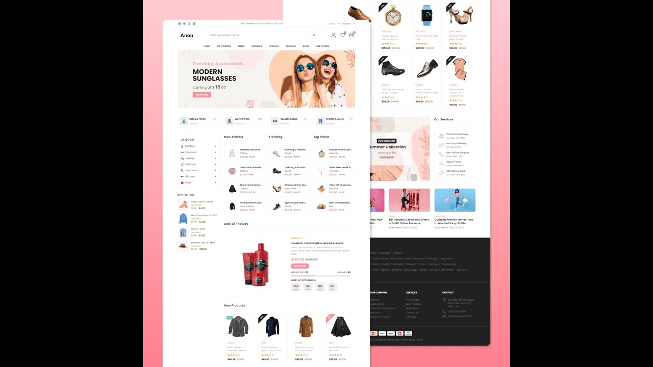 E Commerce Web Design With Code Free E Commerce Website Design