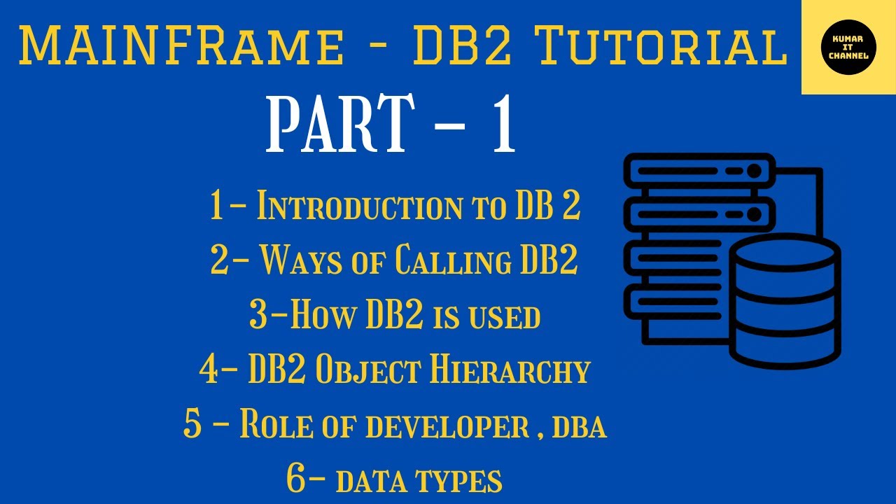Mainframe Db2 Tutorial Part 1 Refresher Youtube