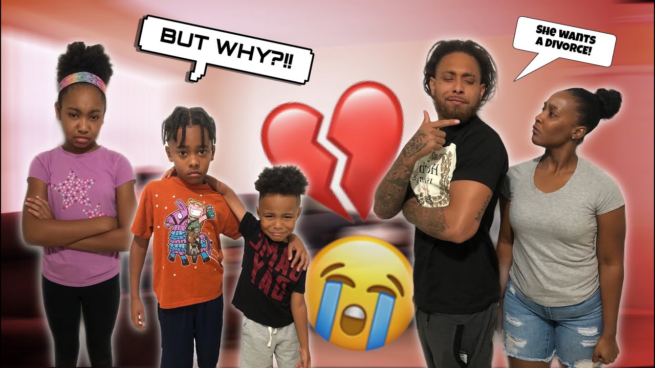 We Re Getting A Divorce Prank On Kids Youtube