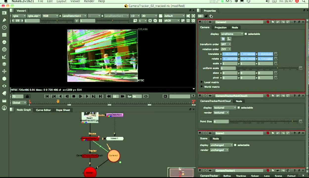 Nuke X Camera Tracker Lens Distortion Part 2 Youtube