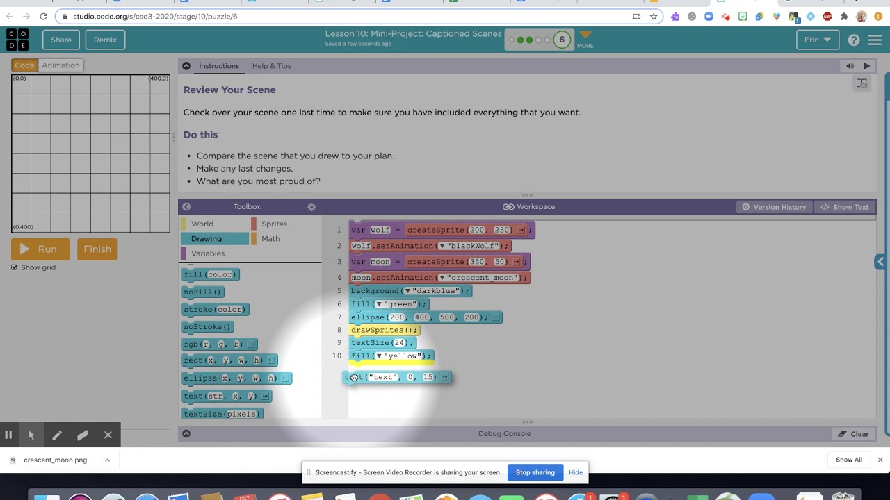 Help With Captioned Scenes Mini Project Youtube
