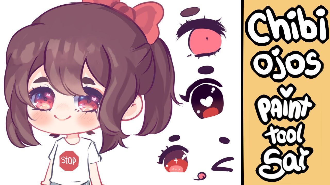 Como Dibujar Y Pintar Ojos Chibi Youtube