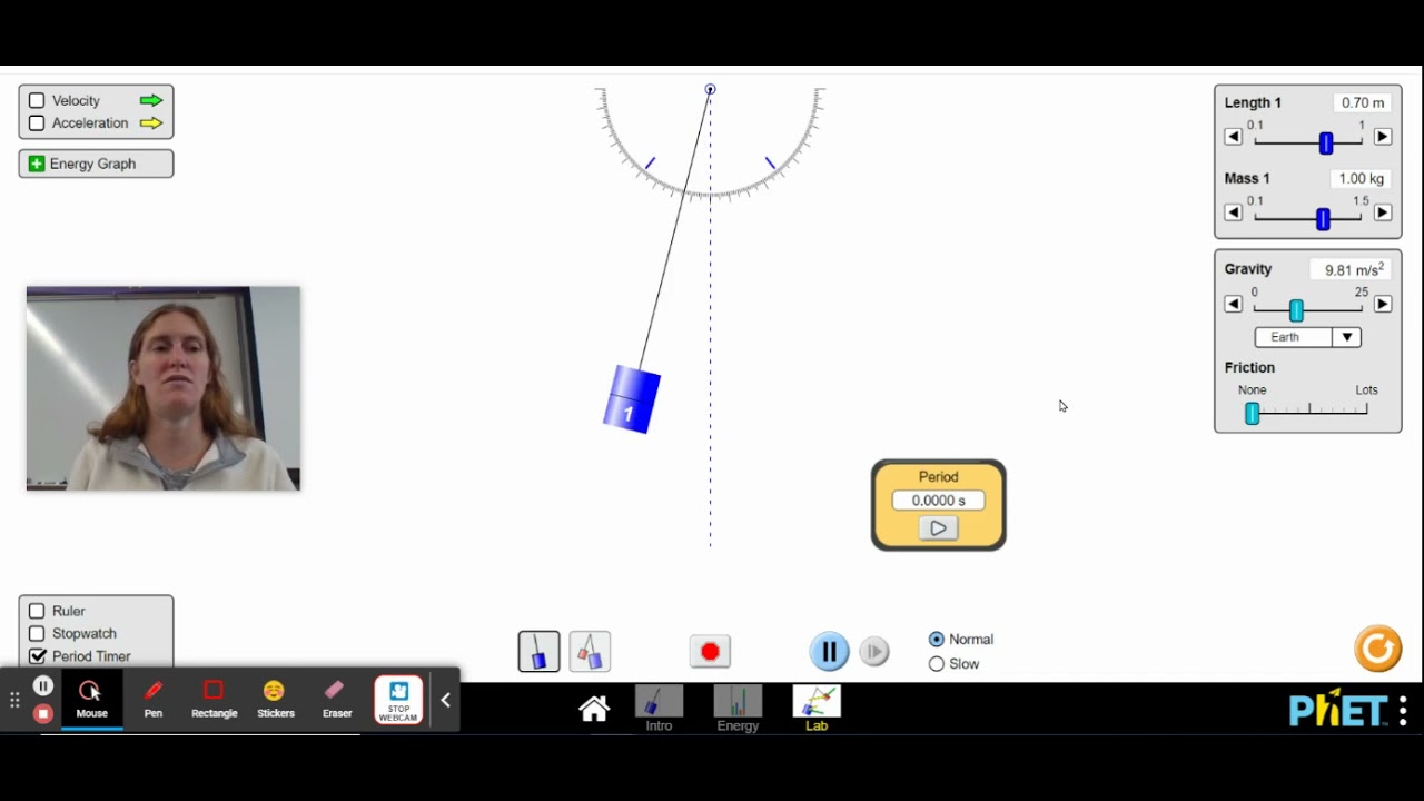 Pendulum Phet Lab Instructions Youtube