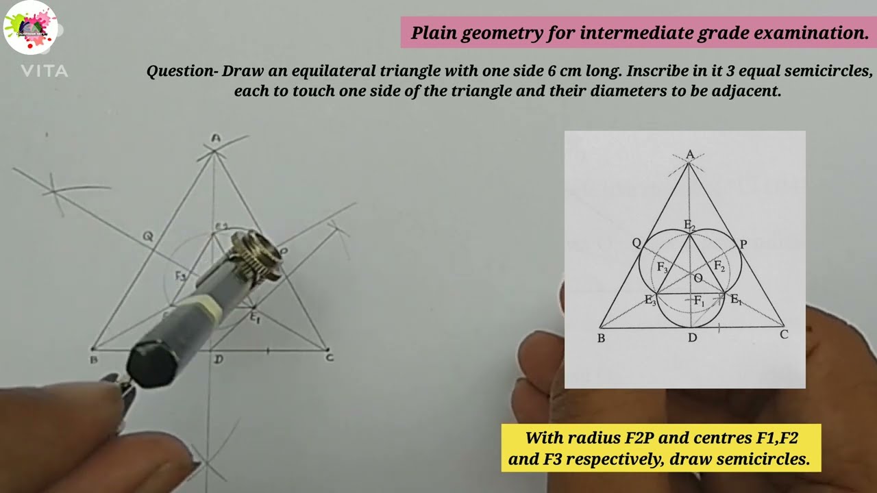 Intermediate Drawing Grade Examination Geometry Diagram Number 17