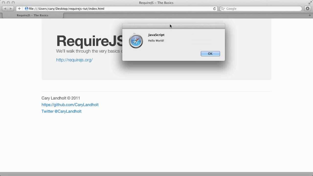 Requirejs The Basics Youtube