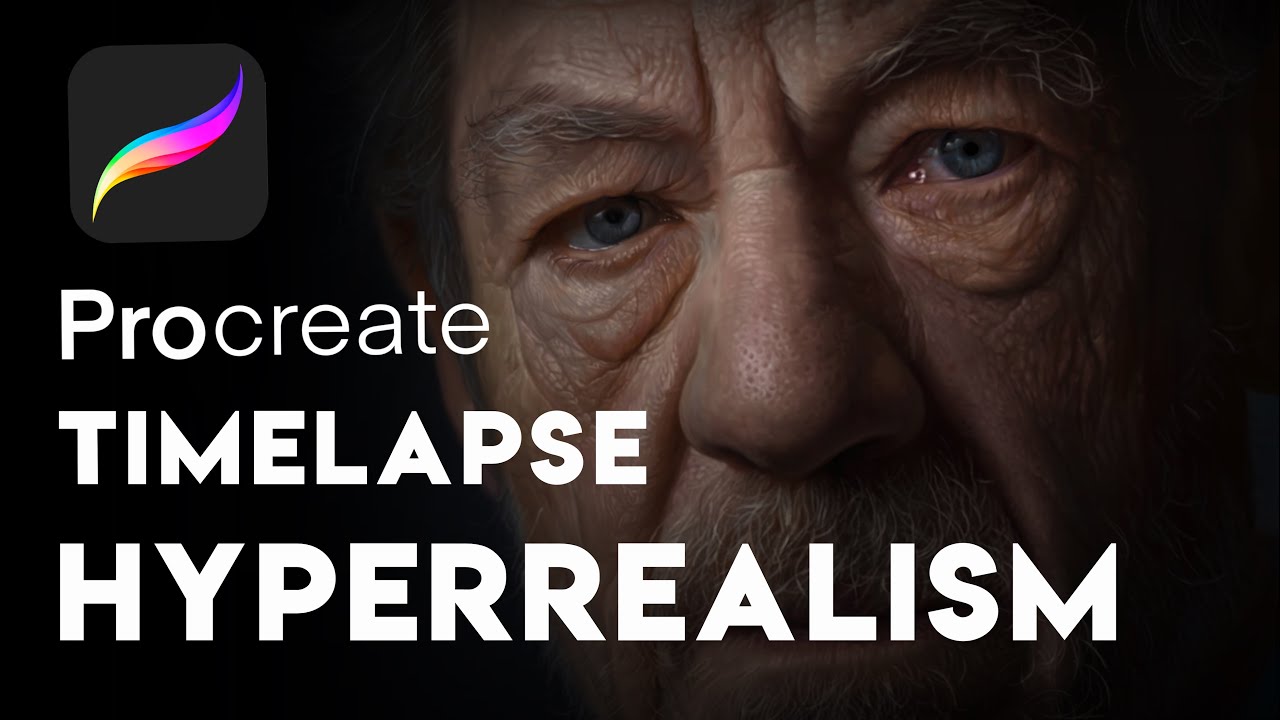 Hyperrealism Painting Ipad Pro Procreate Timelapse Youtube